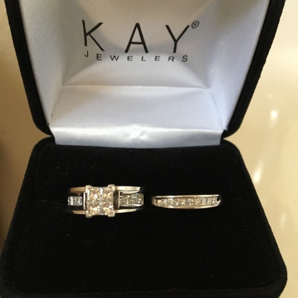 Kay Jewelers | Jewelry | Kay Jewelers 4k White Gold Diamond Bridal Set ...